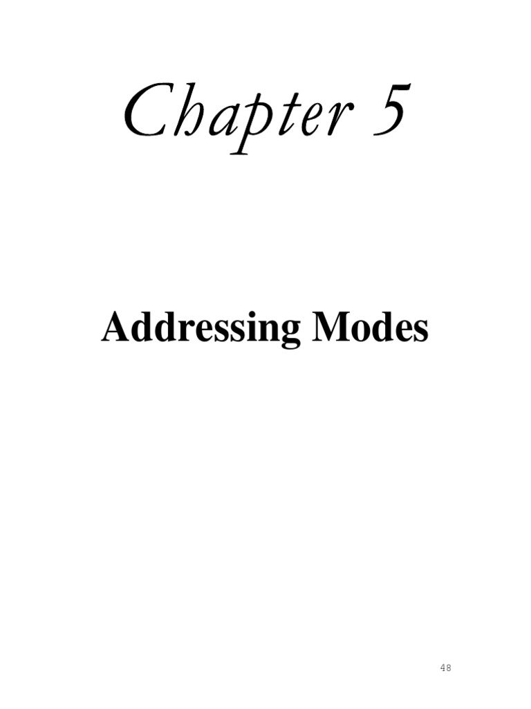 Understanding Addressing Modes in Computing | PDF | Computer Science ...