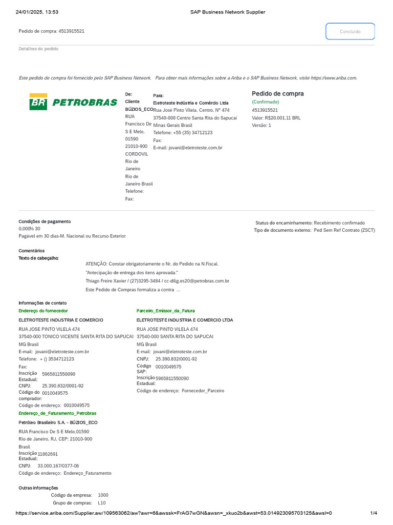 SAP Business Network Supplier | PDF