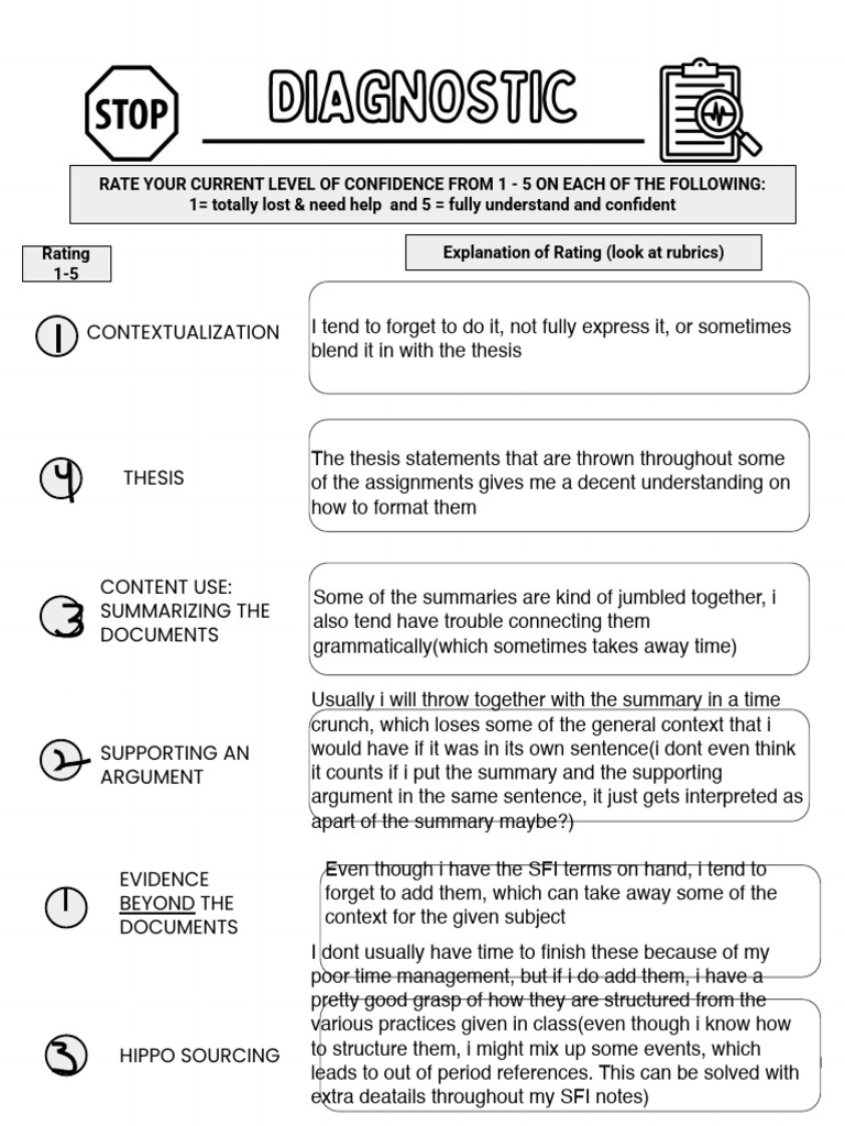 Writing Diagnostic DBQ | PDF