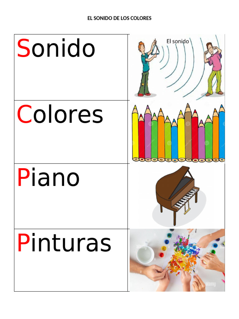Pintura y Sonido para Niños | PDF
