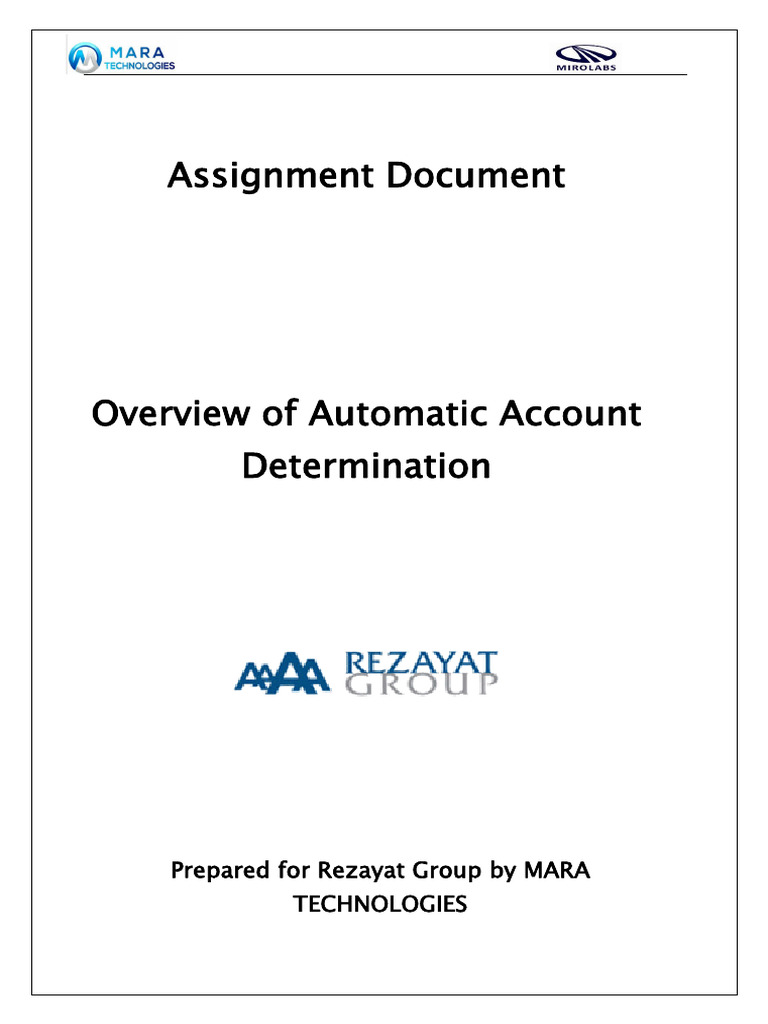 15) Automatic Account Determination | PDF | Debits And Credits | Inventory