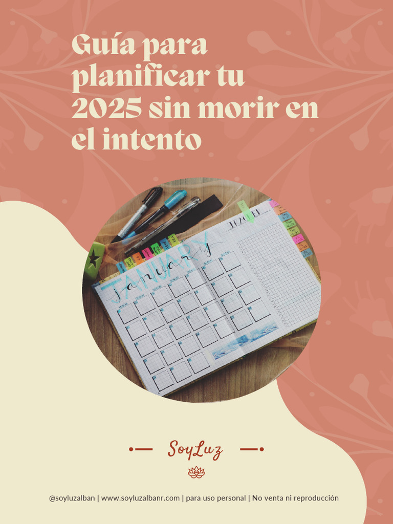 GUIA PARA PLANIFICAR TU 2025 | PDF | Las emociones | Experiencia GUIA PARA PLANIFICAR TU 2025 | PDF | Las emociones | Experiencia