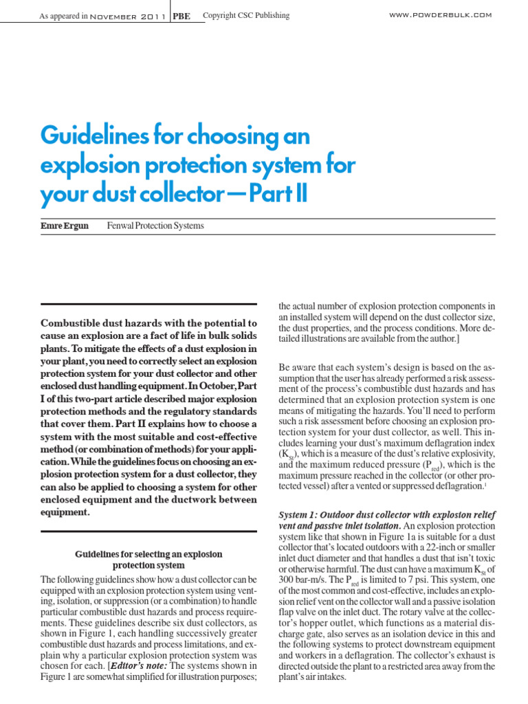 Guidelines-for-Dust-Collector-Protection-Part-2 | PDF | Duct (Flow) | Valve