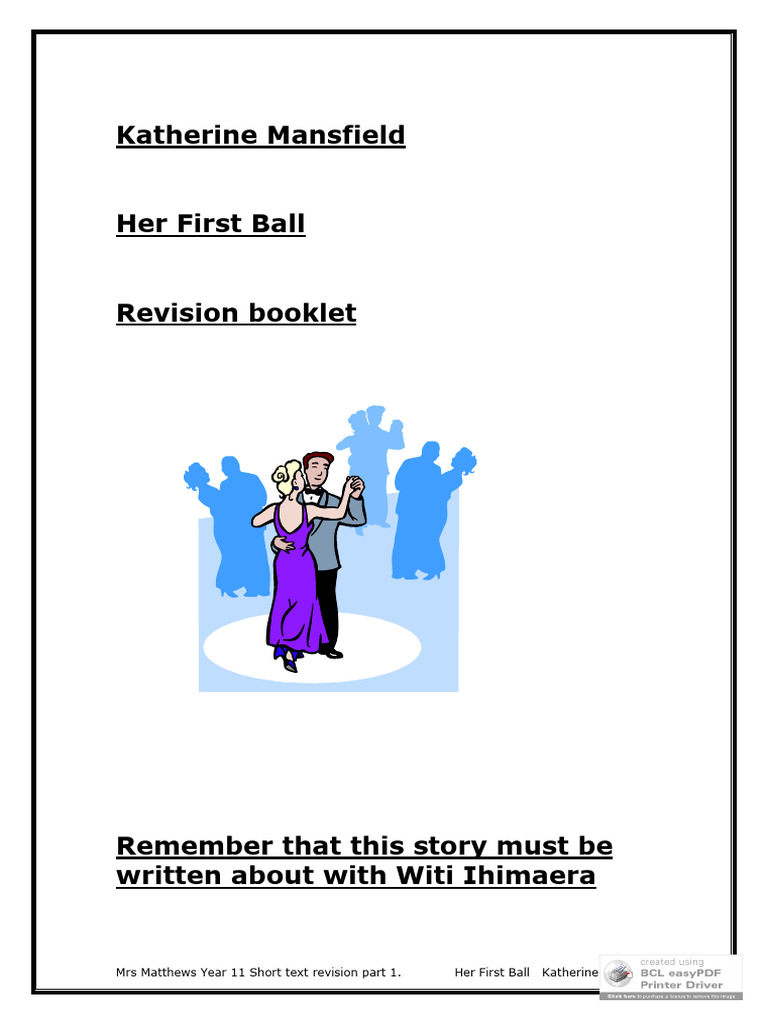 Leila's Social Isolation in Mansfield's Ball | PDF