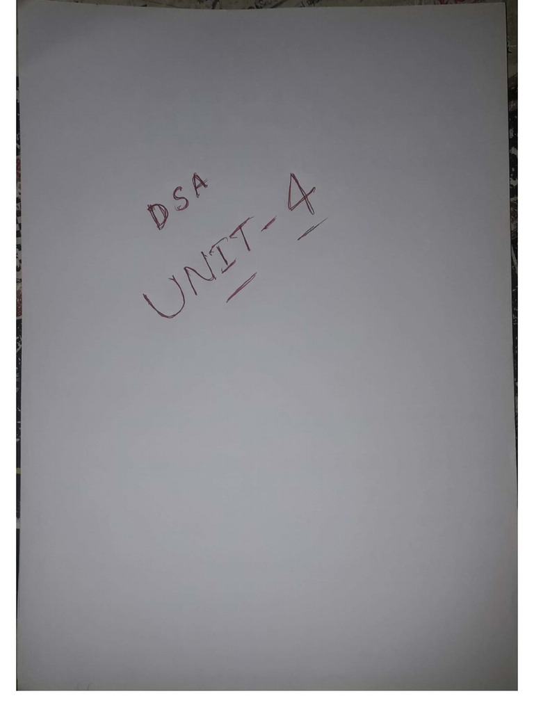 Dsa Unit -4 Trees | PDF