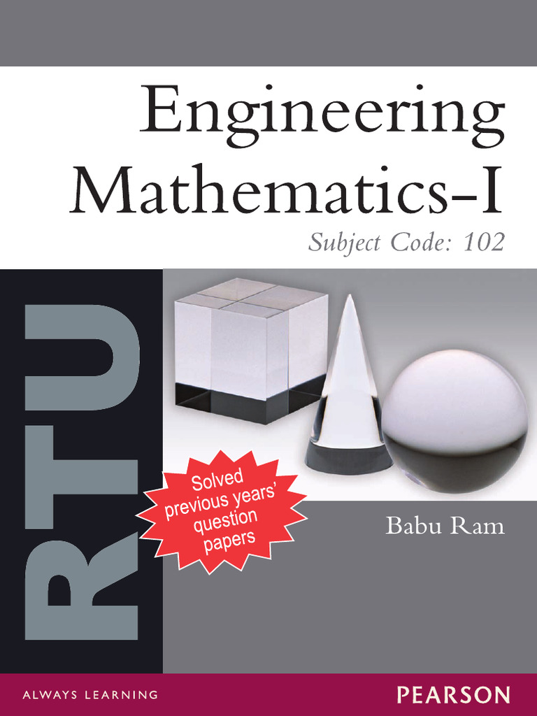 Engineering Mathematics-I For RTU (Subject Code 102) (Babu Ram) (Z-Library) | PDF | Equations ...