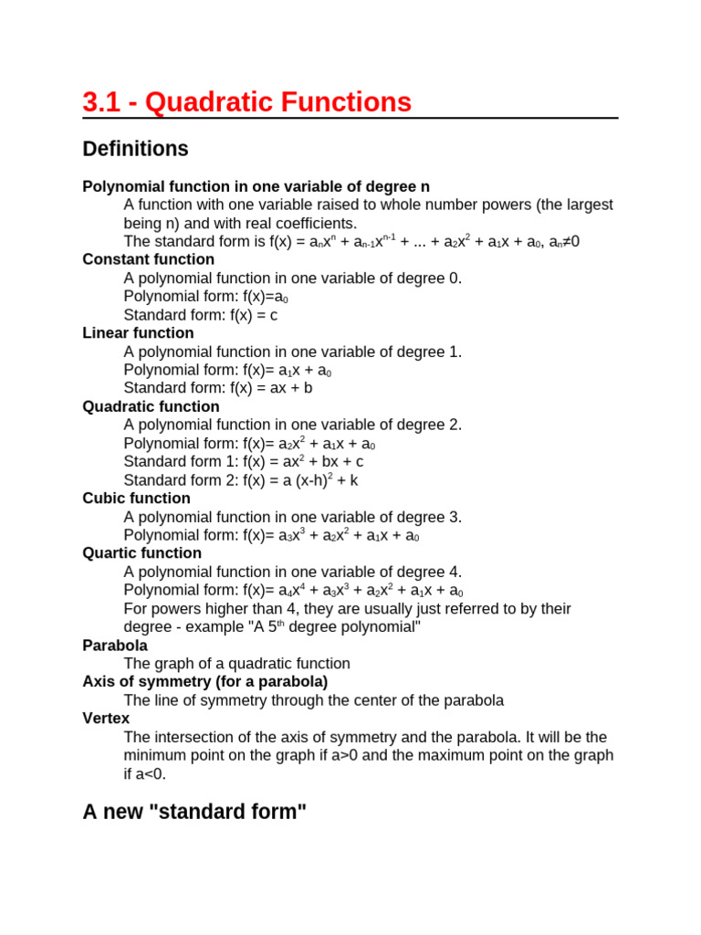 Chapter 3 - Polynomials and Rational Functions | PDF | Factorization ...