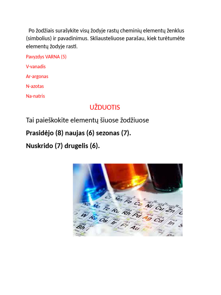 Ch. Zenklai Zodziuose. | PDF