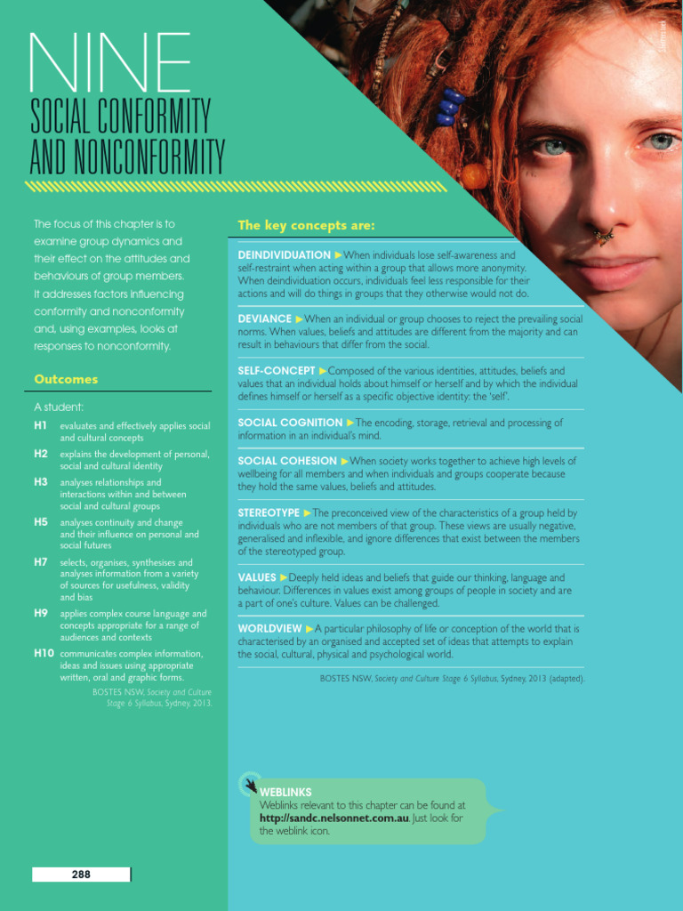 SOCCL12 - Chapter 9 Social Conformity and Nonconformity | PDF ...