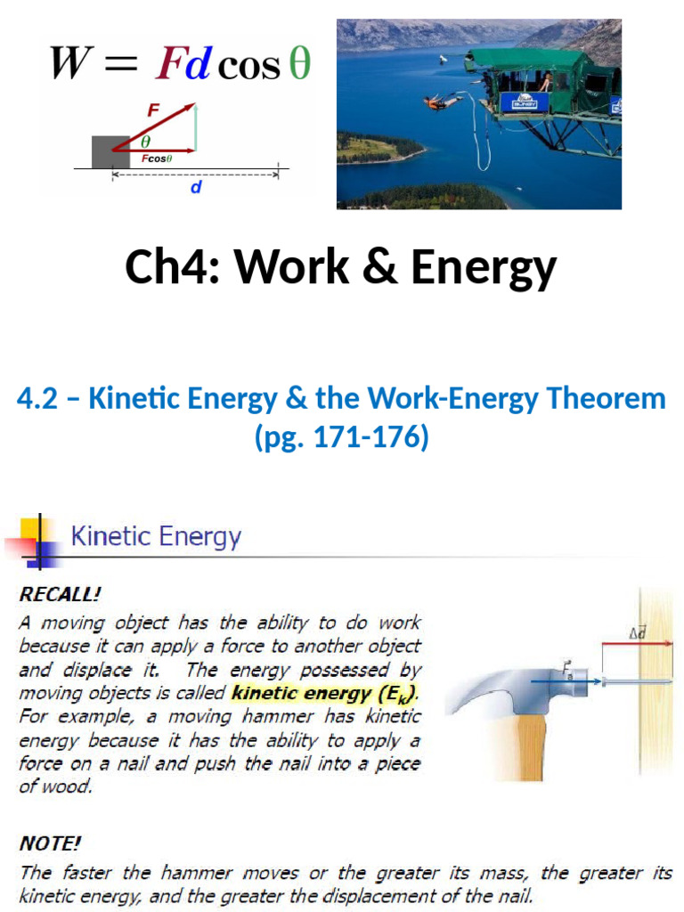 Kinetic Energy & Work-Energy Theorem | PDF