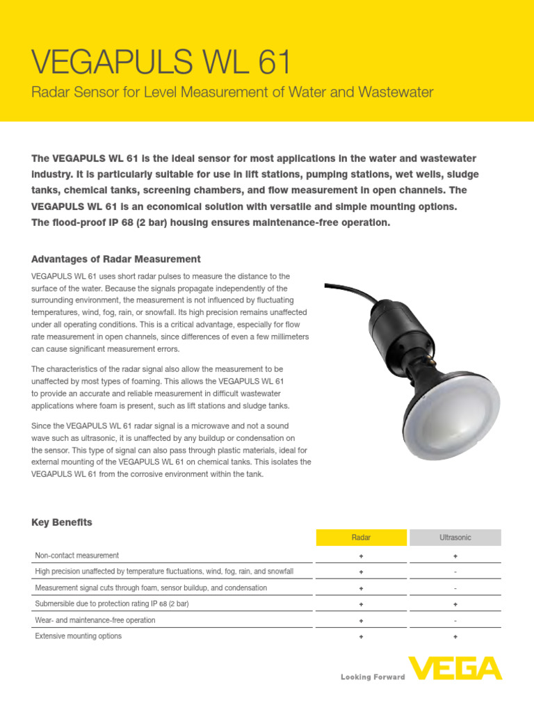 EN VEGAPULS WL 61 (US Brochure) | PDF | Electrical Engineering | Equipment