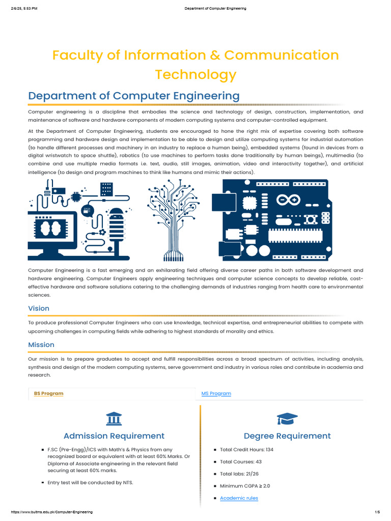 Computer Engineering Program Overview | PDF | Engineering | Computer ...