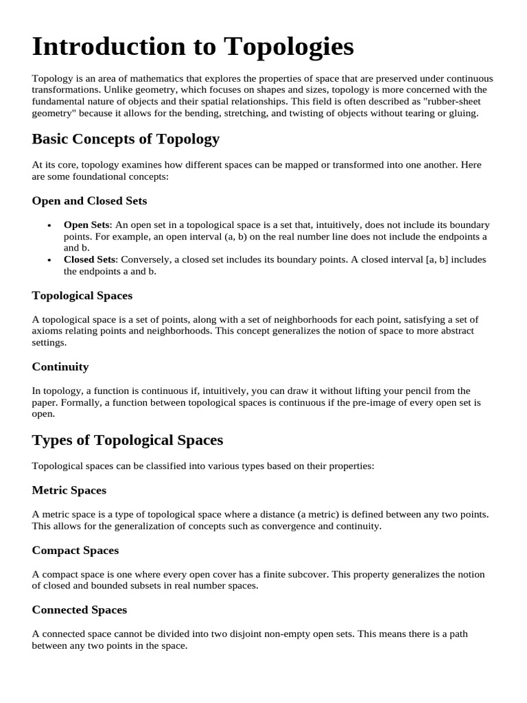 Introduction To Topologies | PDF | Network Topology | Computer Network