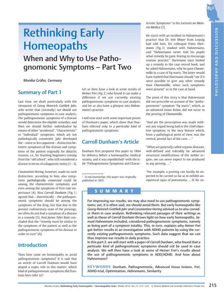 Rethinking Early Homeopaths 2 | PDF | Homeopathy | Pathology