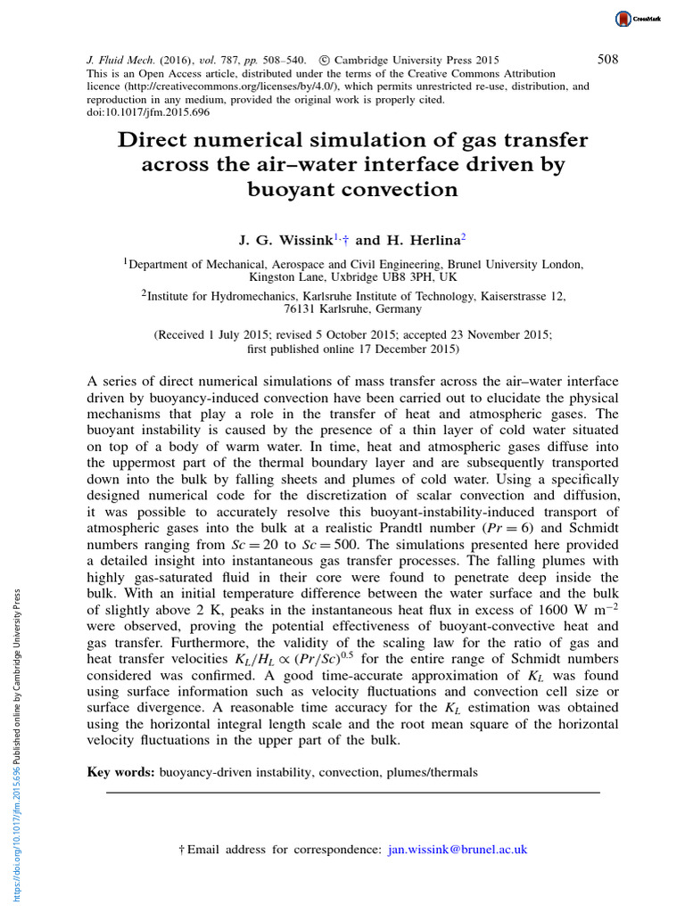 direct-numerical-simulation-of-gas-transfer-across-the-air-water-interface-driven-by-buoyant ...