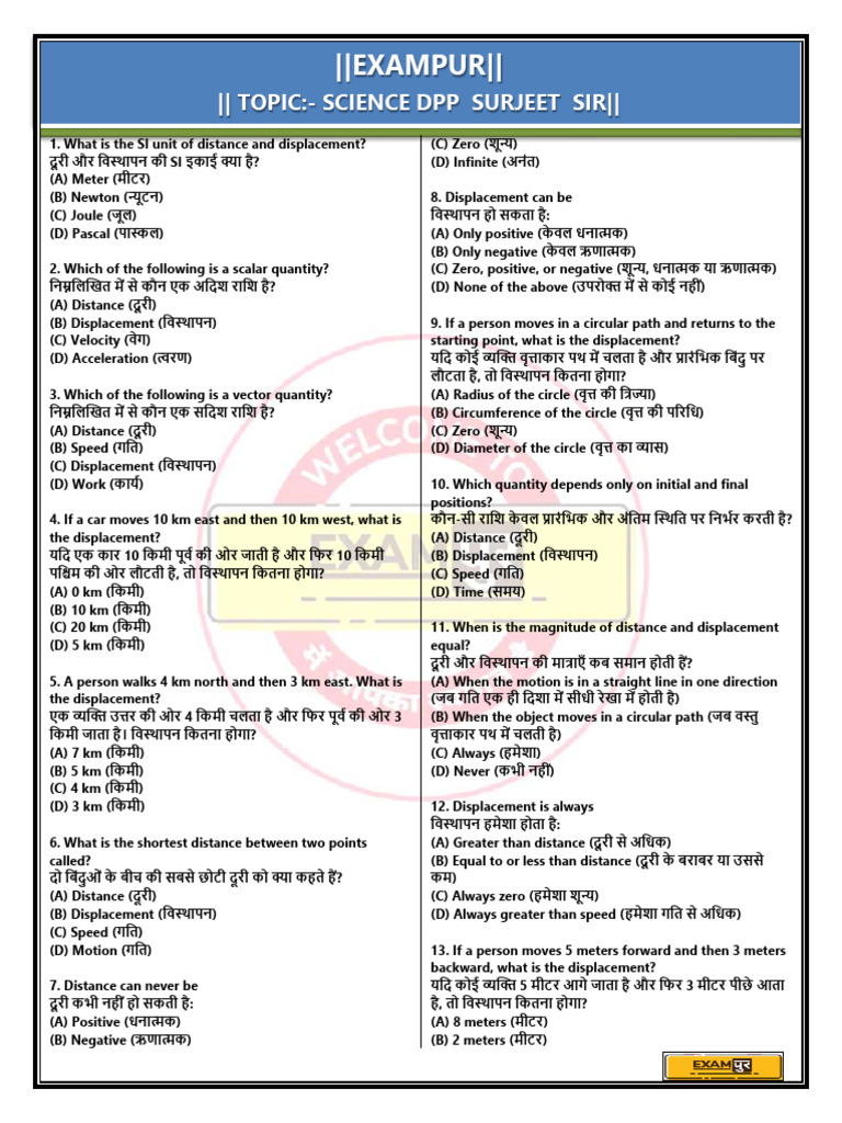 Physics Objective | PDF