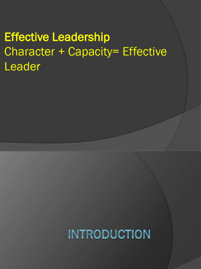 Leadership Essentials: Character and Trust | PDF | Thought | Integrity