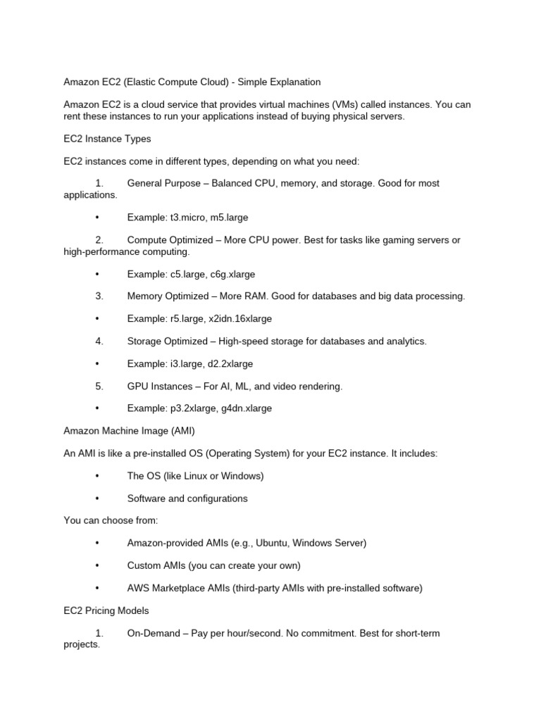 EC2 Interview Answers | PDF