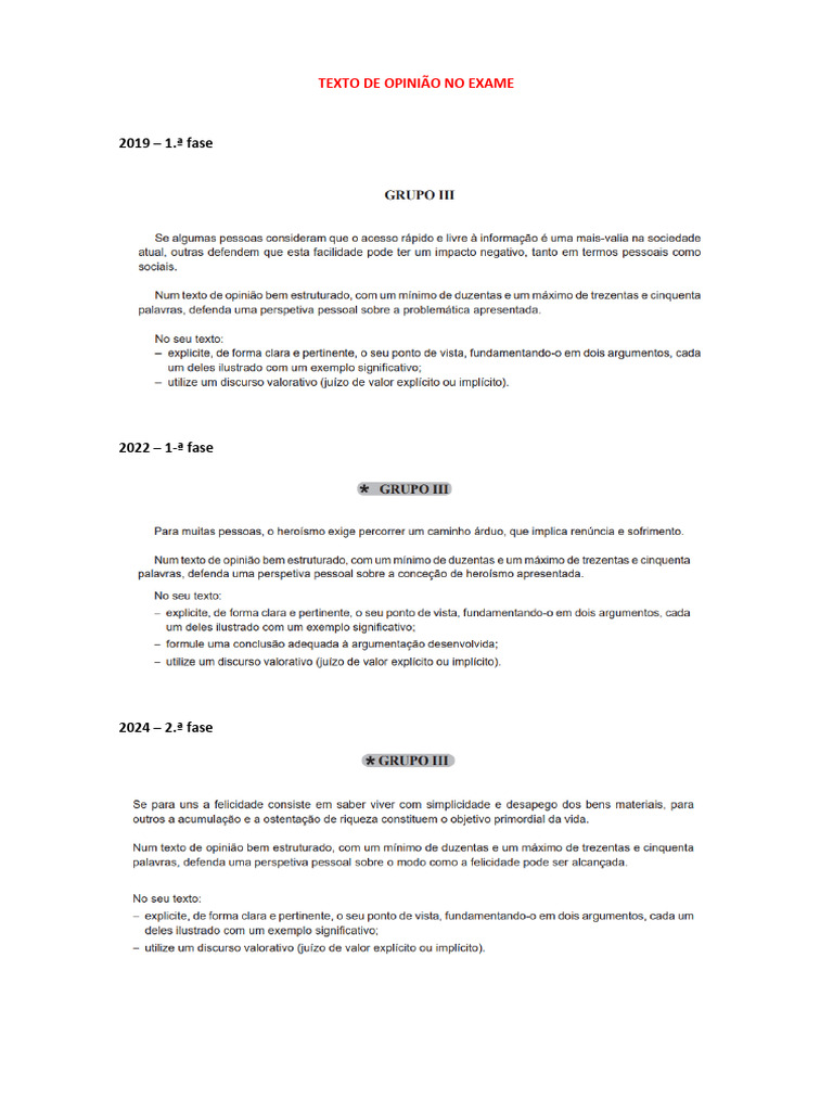 Análise de Fases de Exames | PDF