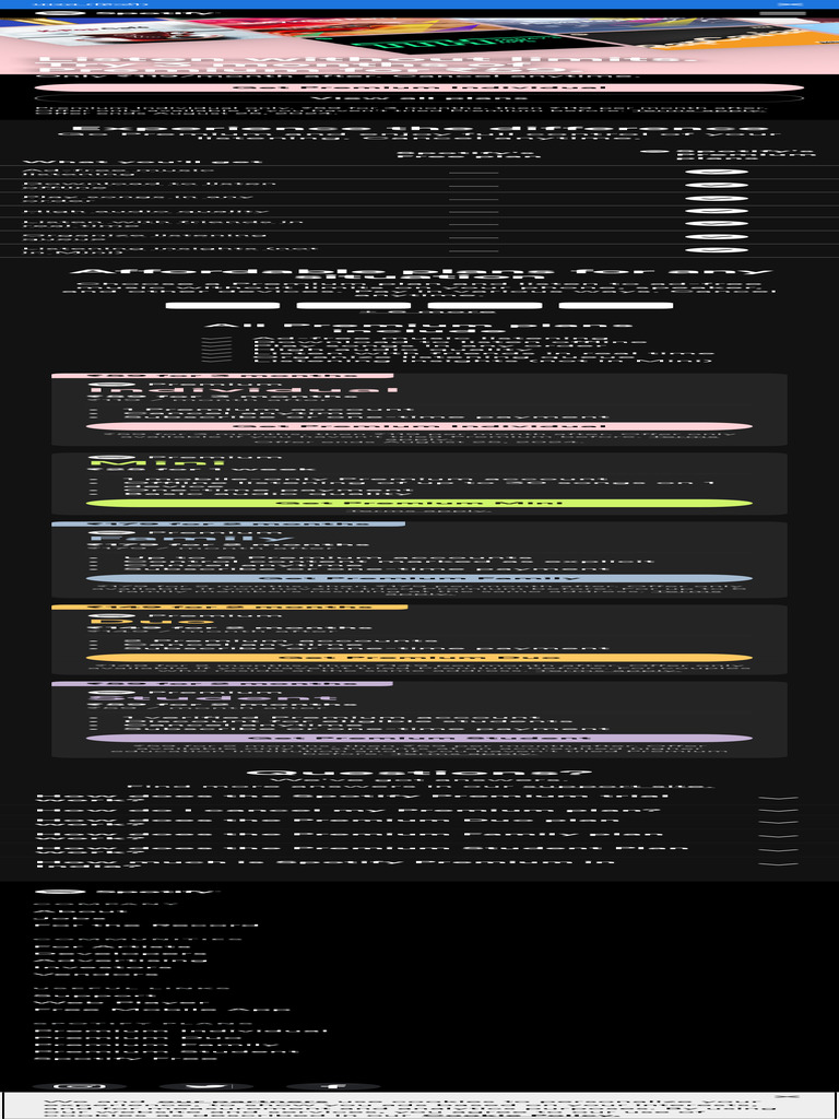 Spotify Premium Individual Pricing | PDF | Spotify | Cyberspace