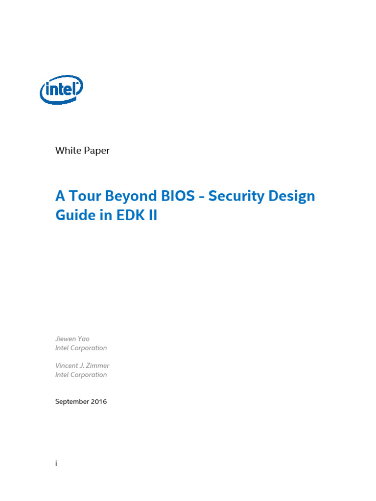 A_Tour_Beyond_BIOS_Security_Design_Guide_in_EDK_II | PDF | Booting | Password