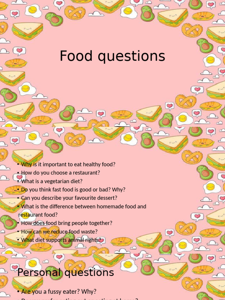 Essential Food and Diet Questions | PDF