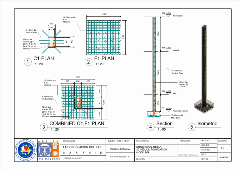 Structural Rebar Schedule & Plans | PDF | Structural Engineering ...