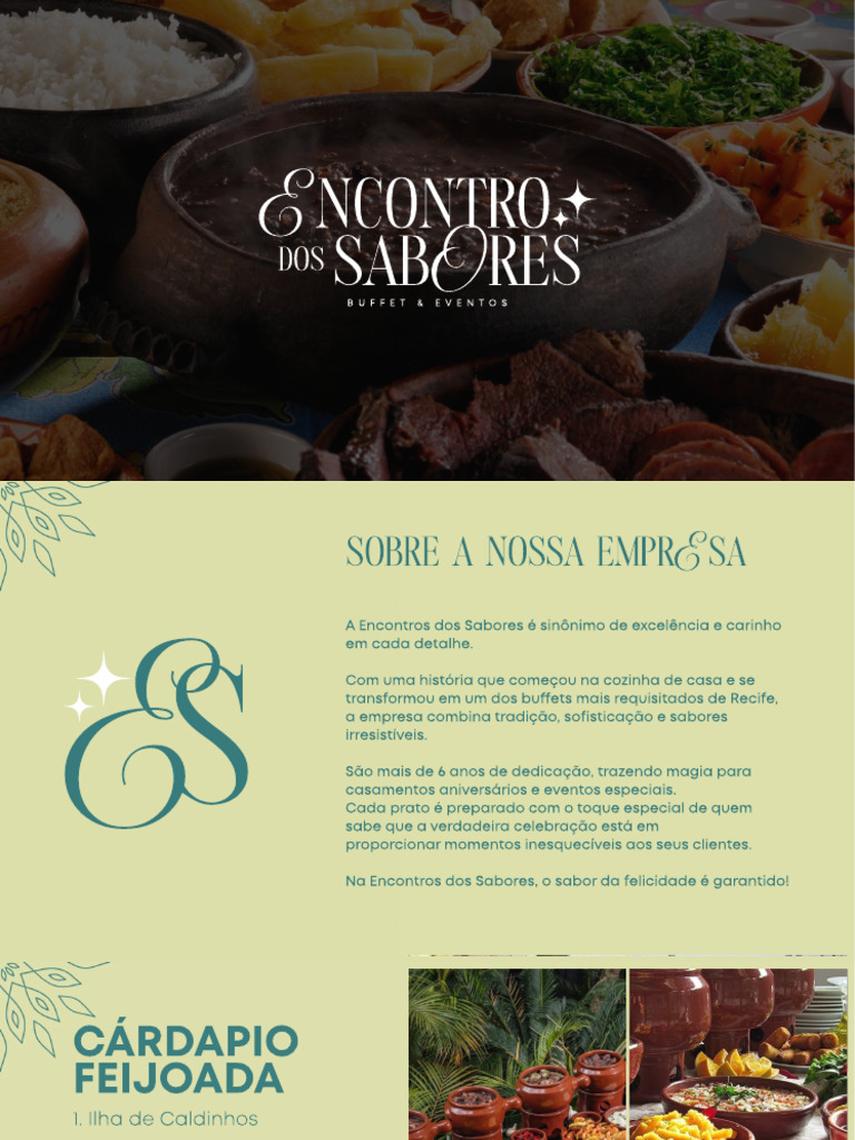 Encontro Dos Sabores Cardápio Feijoada | PDF
