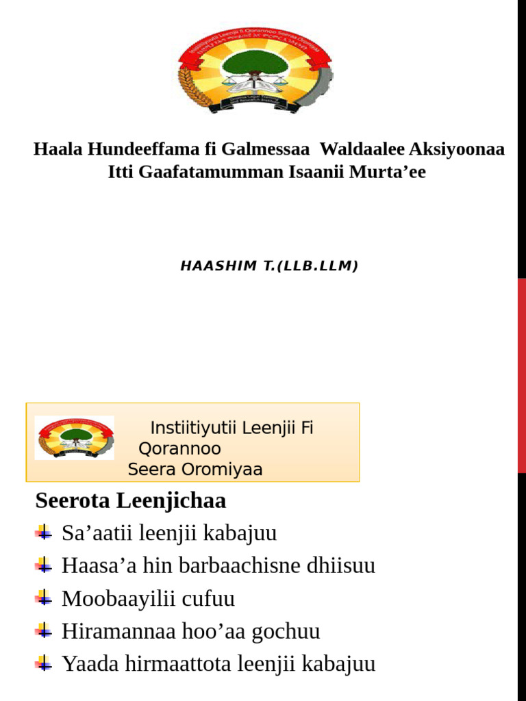 Seera Daldalaa Bishooftu | PDF