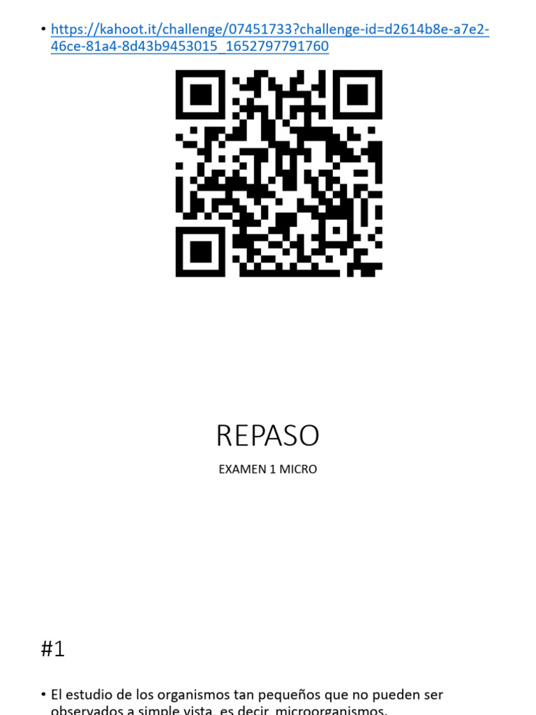 Repaso #2 Examen de Micro #1 | PDF | Las bacterias | Microorganismo