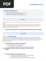 Budgeting Strategies Student Activity Packet | PDF | Budget | Money