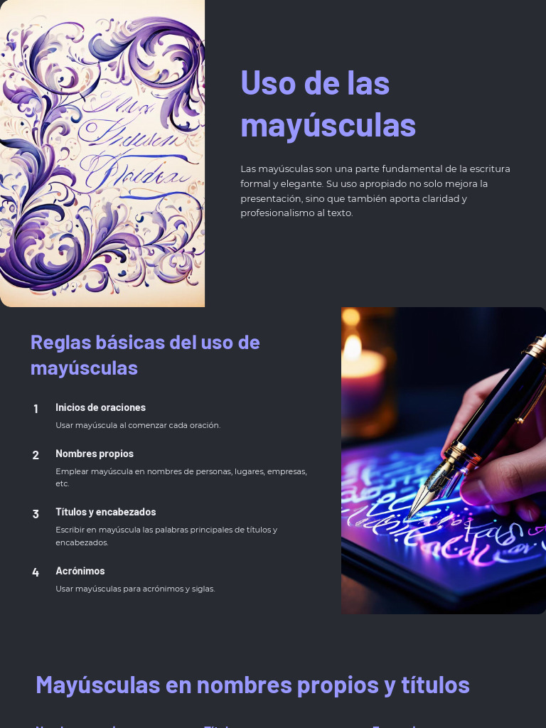 Uso correcto de las mayúsculas | PDF