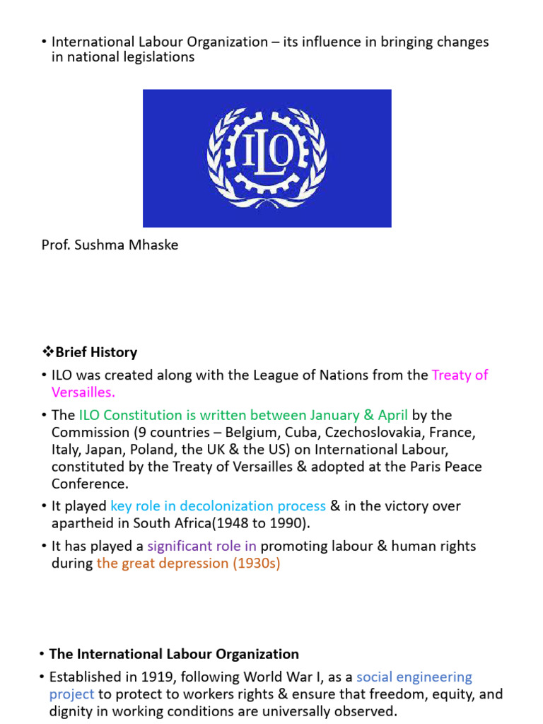 labour Law 1.2 | PDF | International Labour Organization | Labour Law