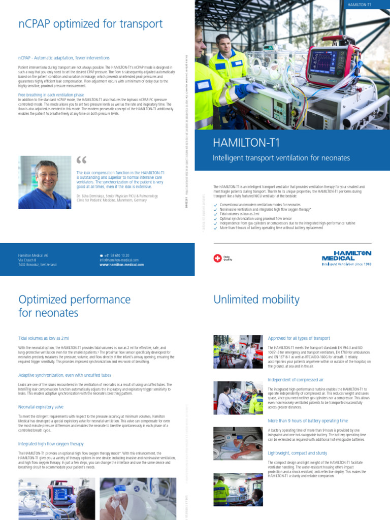 HAMILTON-T1-Military Brochure-V2.2.x Brochure en 689522.01 | PDF ...