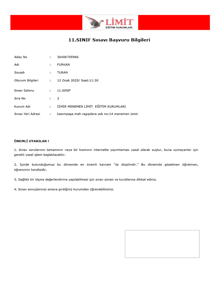 Furkan Turan Burs | PDF