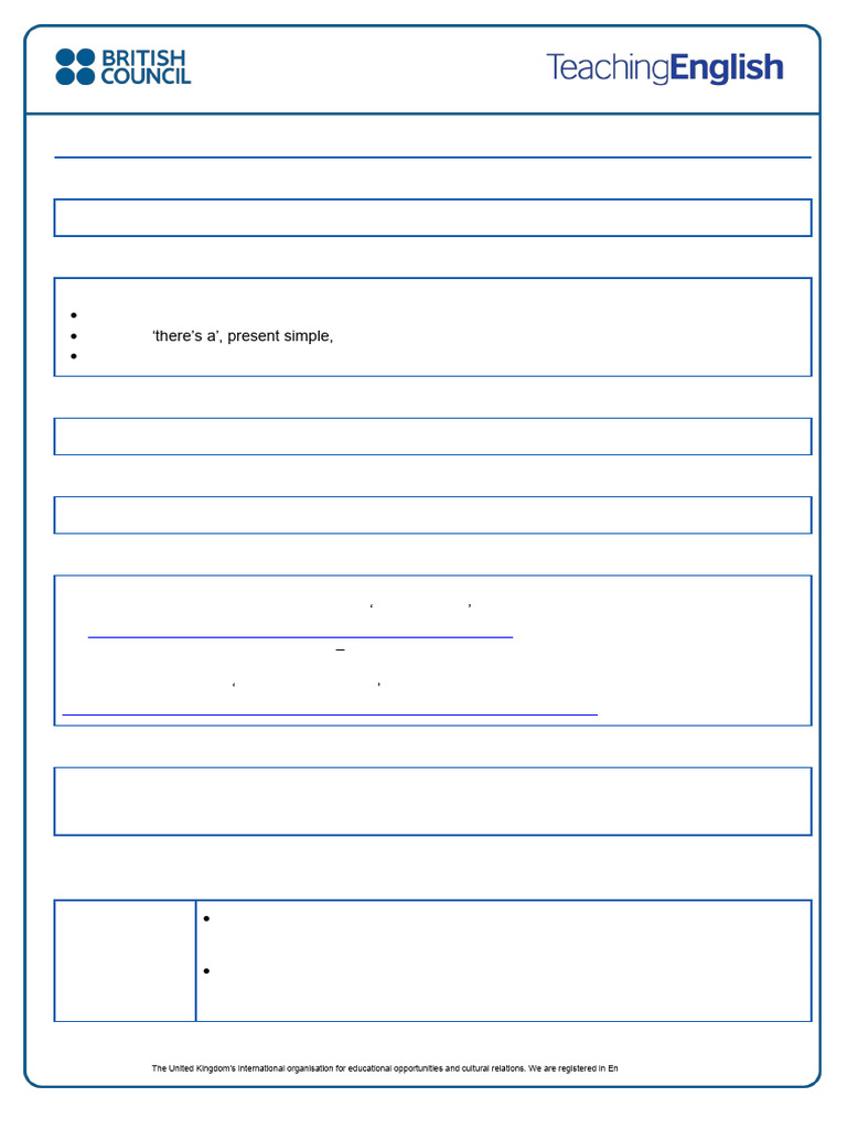 Teaching Kids Lesson Plan Homes and Furniture 5 8 | PDF | Vocabulary ...