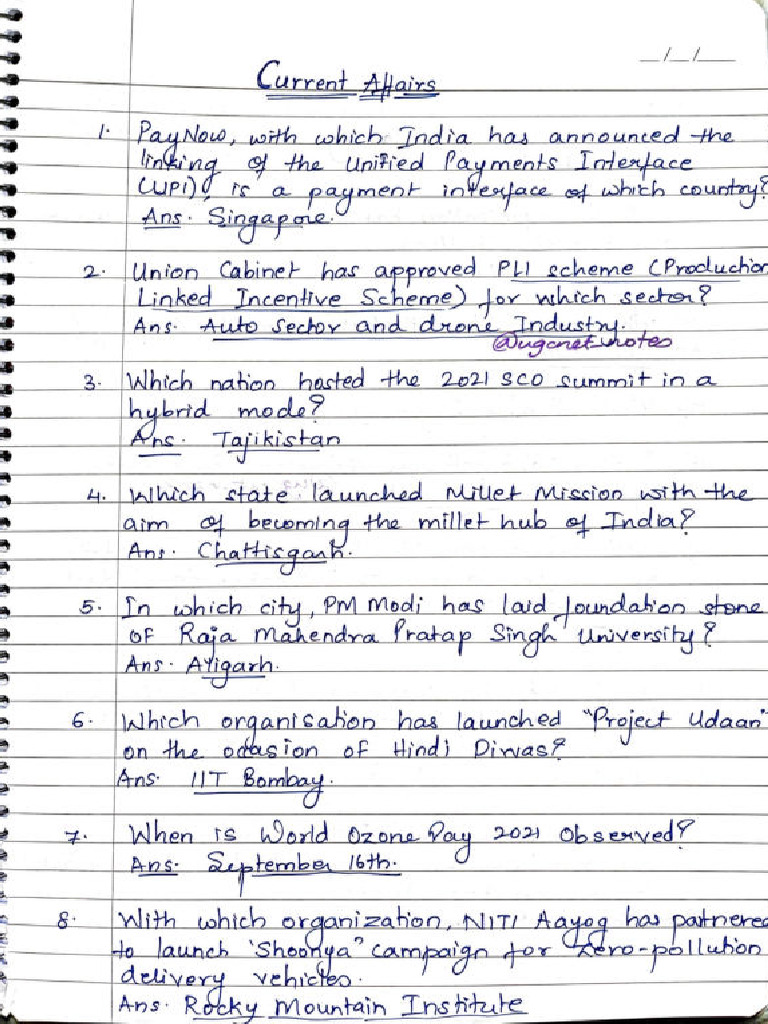 Current Affairs | PDF