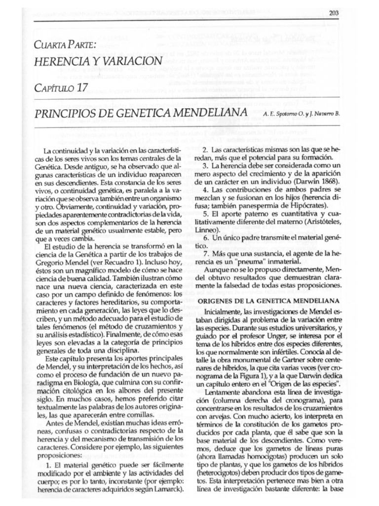 Genética Gregorio Mendel | PDF