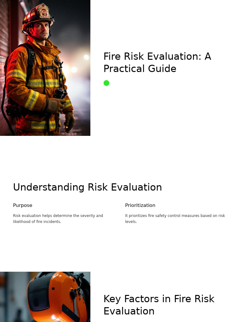 Fire-Risk-Evaluation-A-Practical-Guide | PDF | Risk | Fire Safety