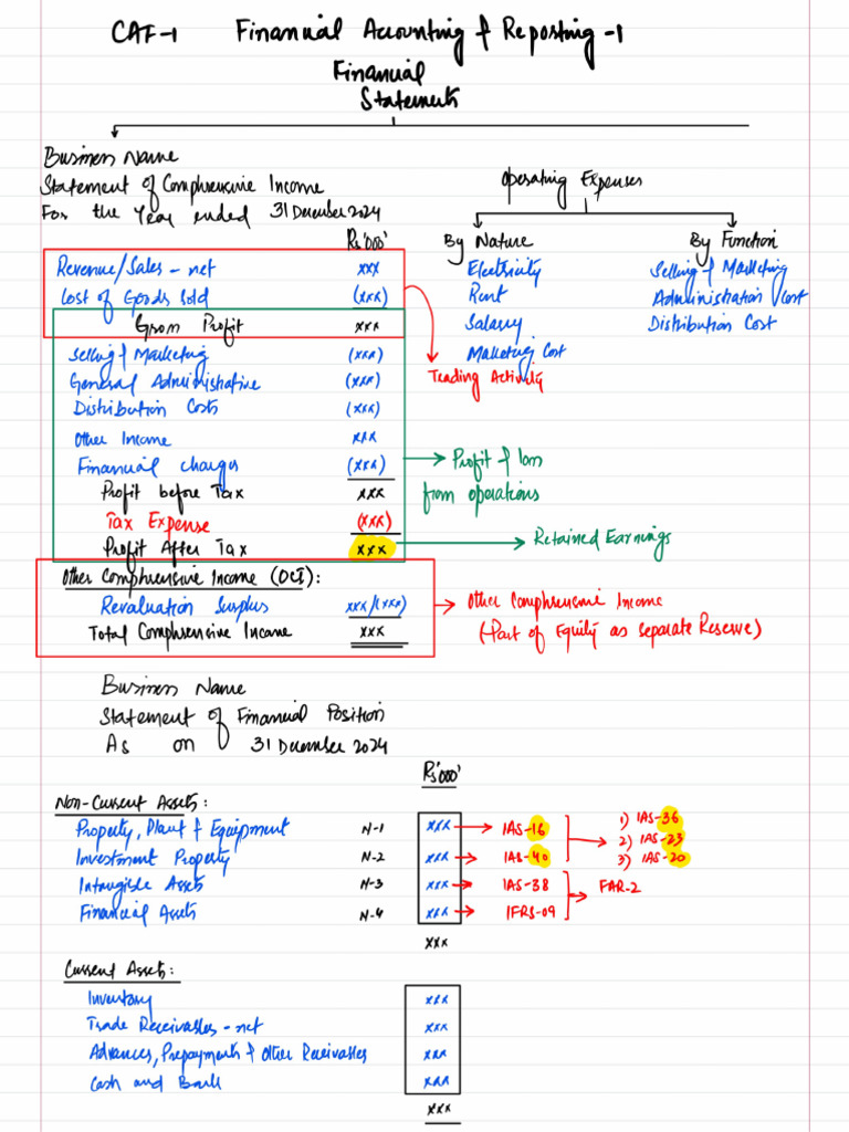 Lecture 1 Financial Statements - Format | PDF