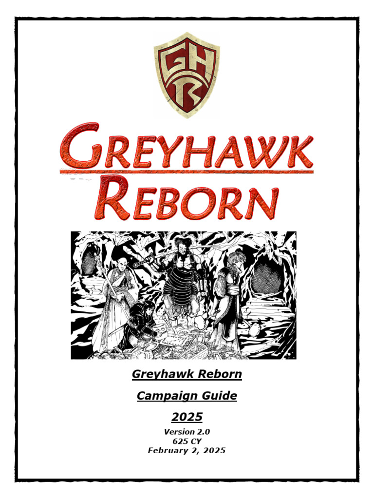 GHR Campaign Guide 2025 000000000 | PDF | Gary Gygax Games | Fantasy ...