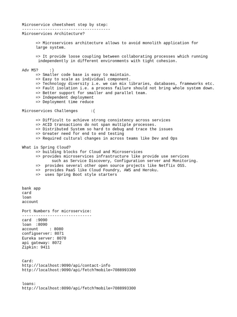 1-Spring Boot MS Bank App Step by Setp Jan 25 | PDF | Cloud Computing | Software Development