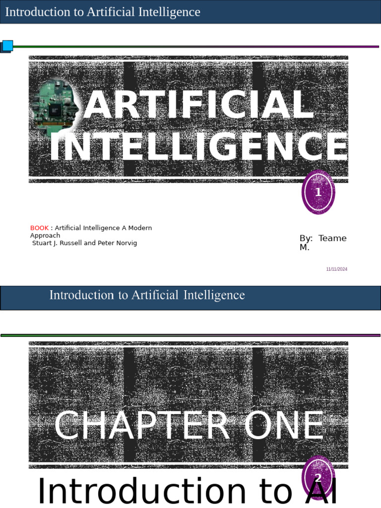 Chapter 1 Introduction To AIj | PDF | Artificial Intelligence ...