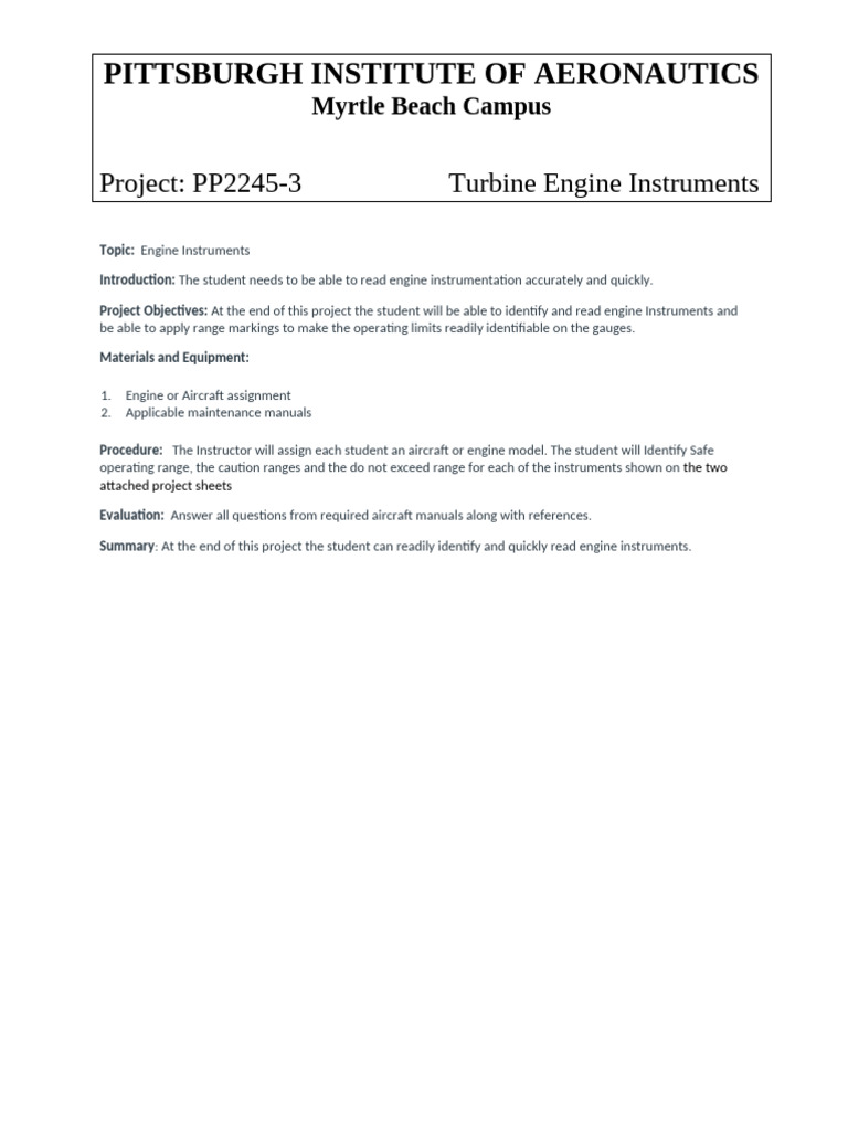 PP2245 3a+Turbine+Engine+Instruments | PDF | Engines | Instrumentation