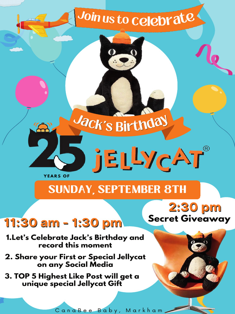 Jack's Birthday Party & Jellycat Giveaway | PDF