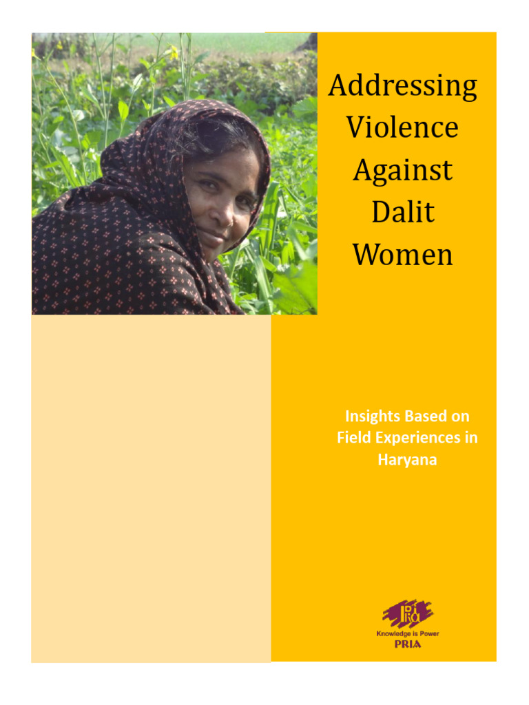Addressing Violence Against Dalit Women 2 | PDF | Dalit | Legal Aid