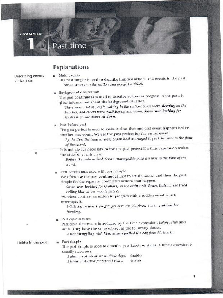 Past Time (Grammar 1) | PDF