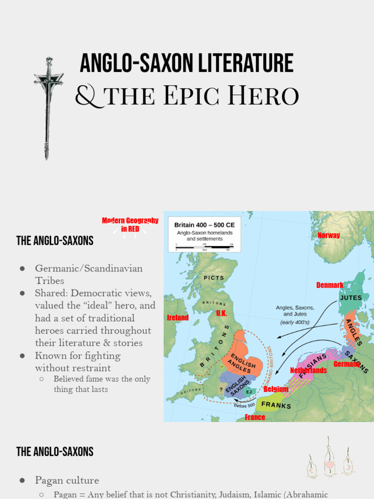 Anglo-Saxon Literature & The Epic Hero | PDF | Hero | Epic Poetry
