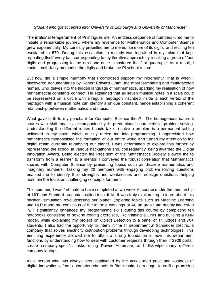 Passion for Math and Computer Science | PDF | Artificial Intelligence | Intelligence (AI ...