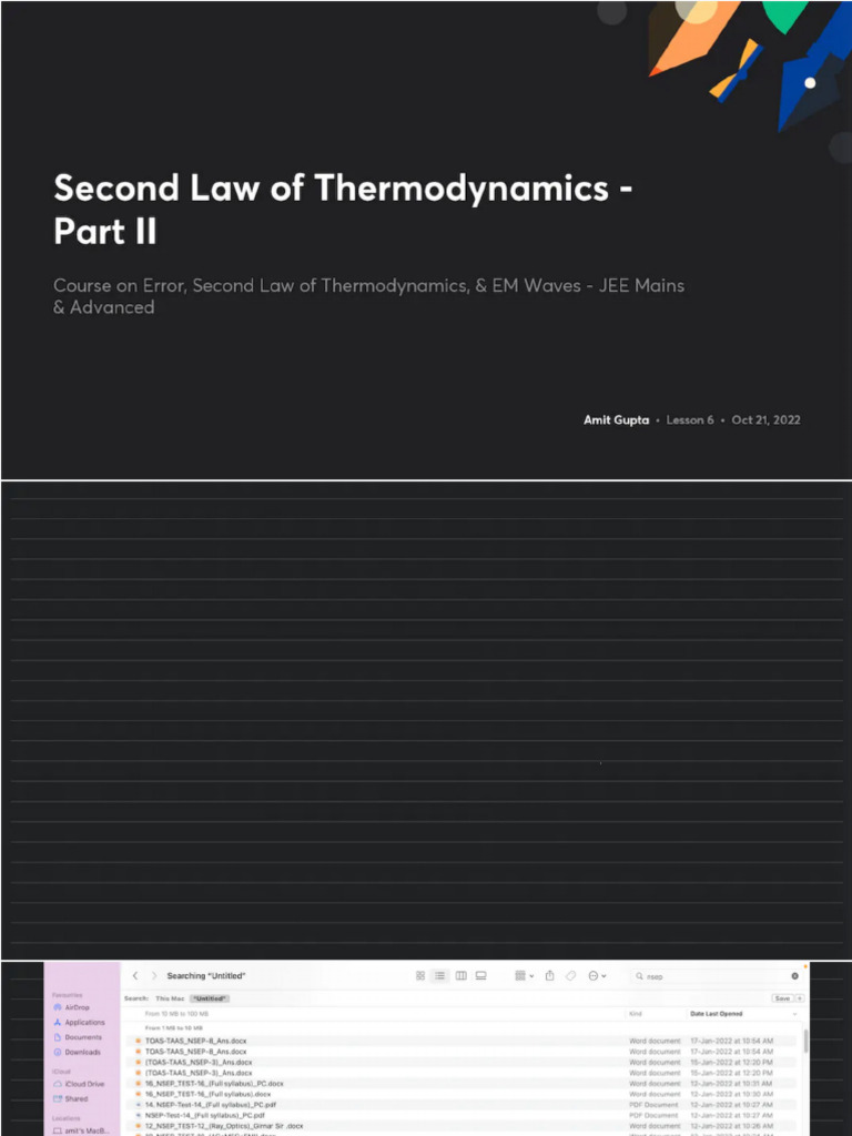 Second Law of Thermodynamics Part II With Anno | PDF